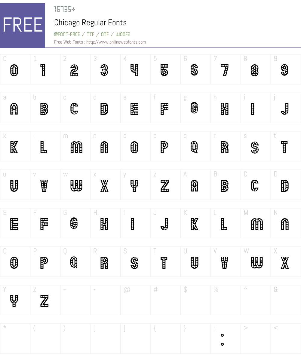 Chicago Regular 1.000 Fonts Free Download - OnlineWebFonts.COM