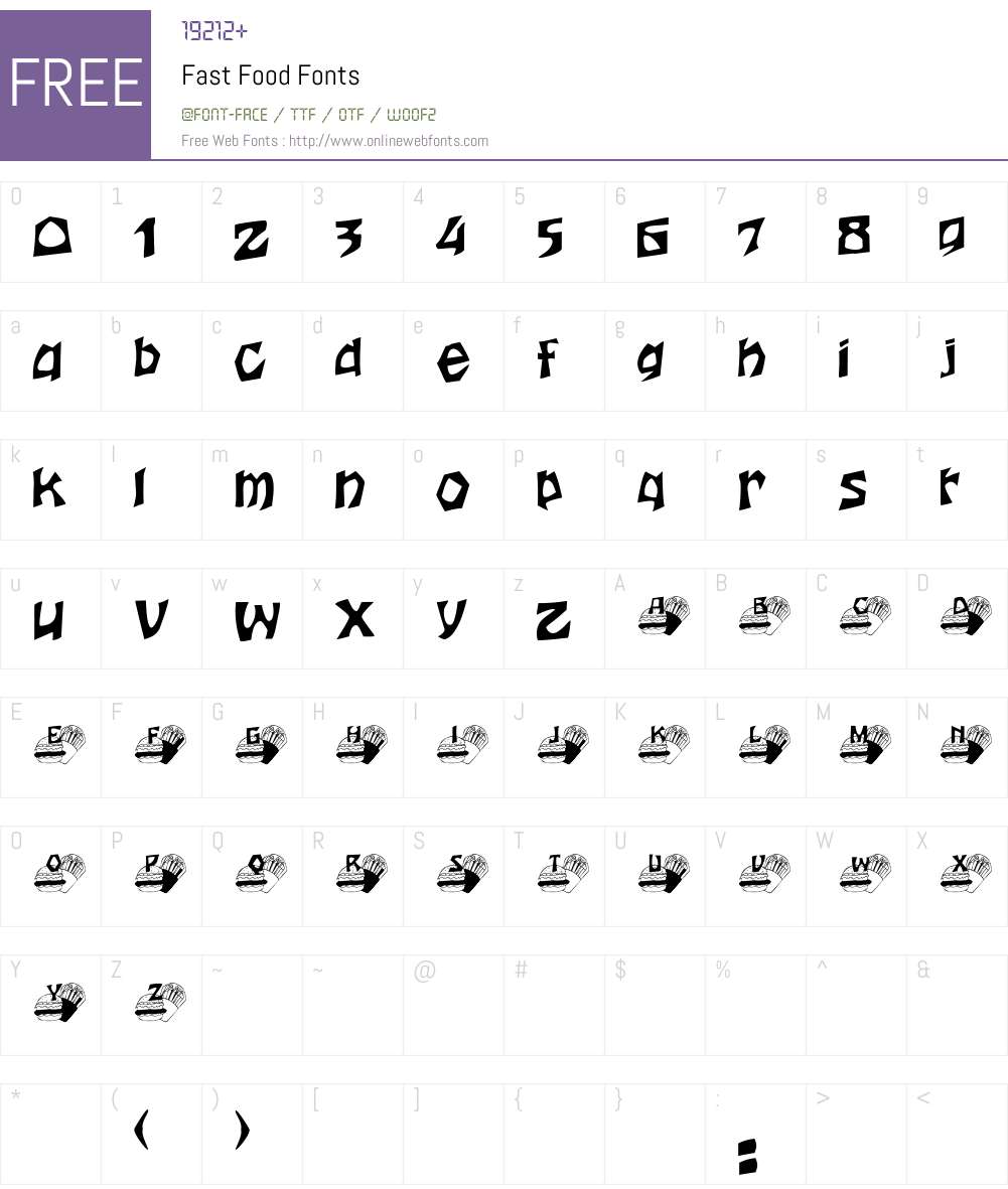 Fast Food FastFood Fonts Free Download - OnlineWebFonts.COM