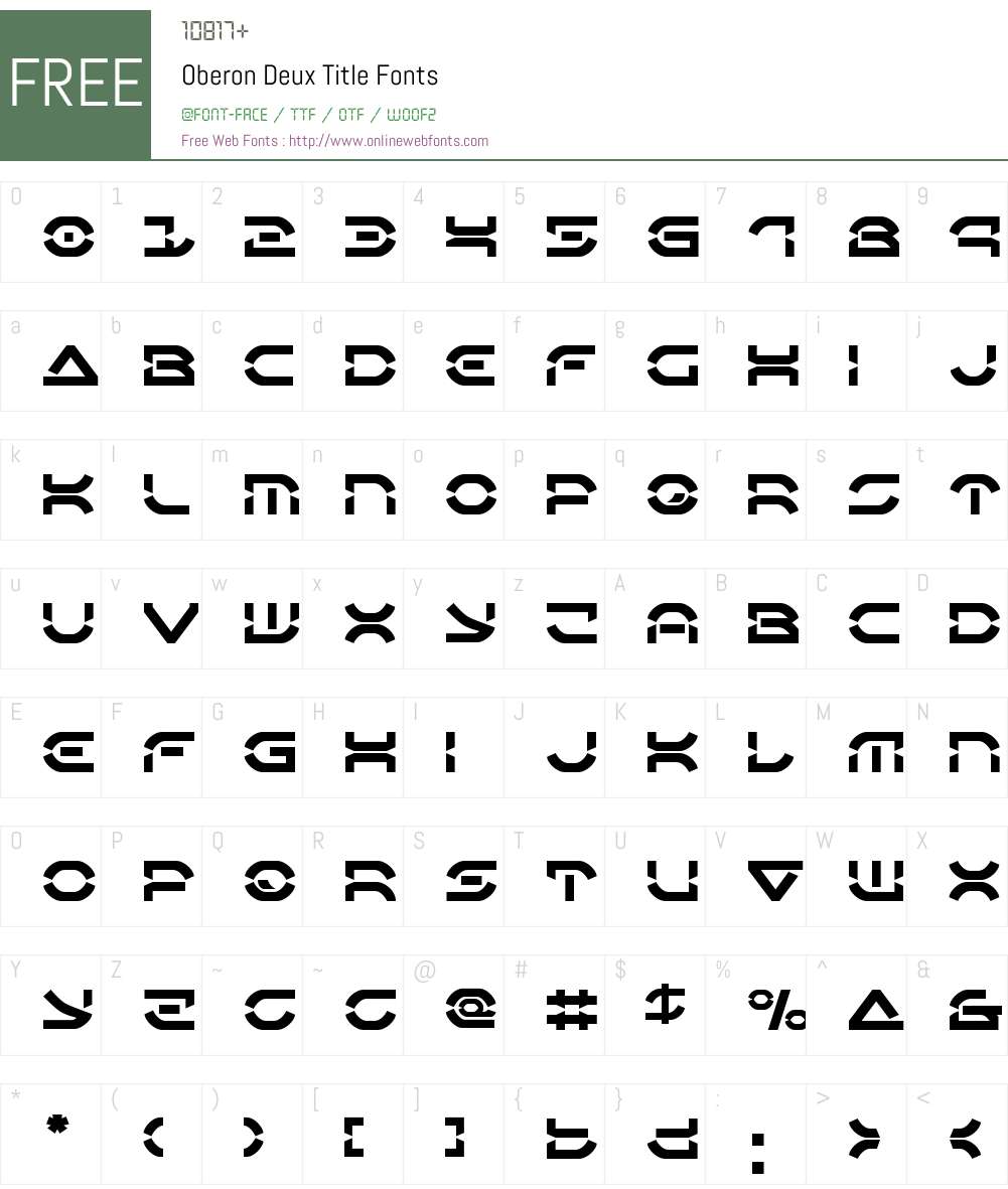Oberon Deux Title 3.0; 2017 Fonts Free Download - OnlineWebFonts.COM