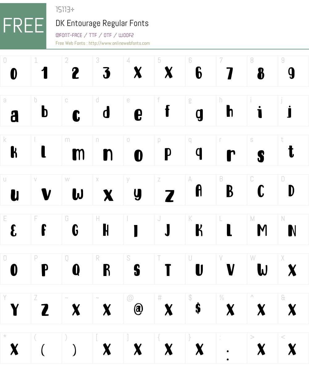 DK Entourage 1.000 Fonts Free Download - OnlineWebFonts.COM