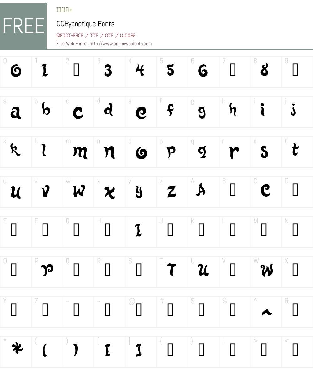 CCHypnotique 1.00 2015;com.myfonts.easy.comicraft.hypnotique.regular ...
