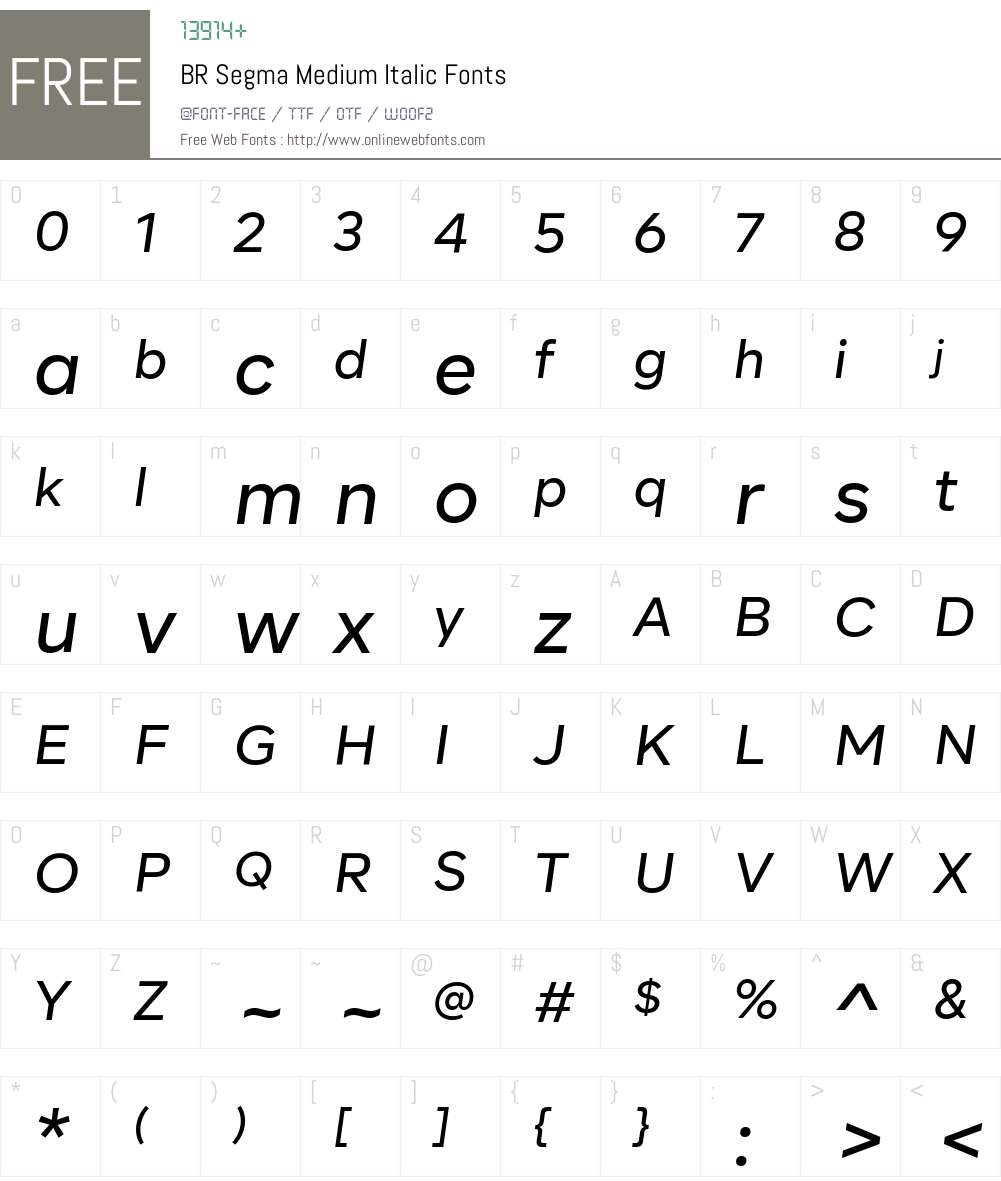 BR Segma Medium 1.200;FEAKit 1.0 Fonts Free Download - OnlineWebFonts.COM