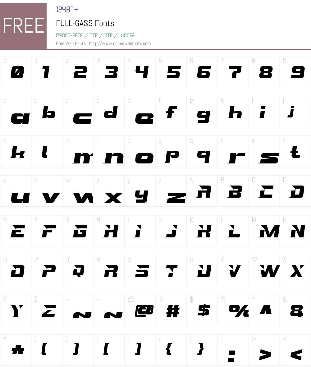 FULL-GASS 1.001;Fontself Maker 3.5.6 Fonts Free Download ...