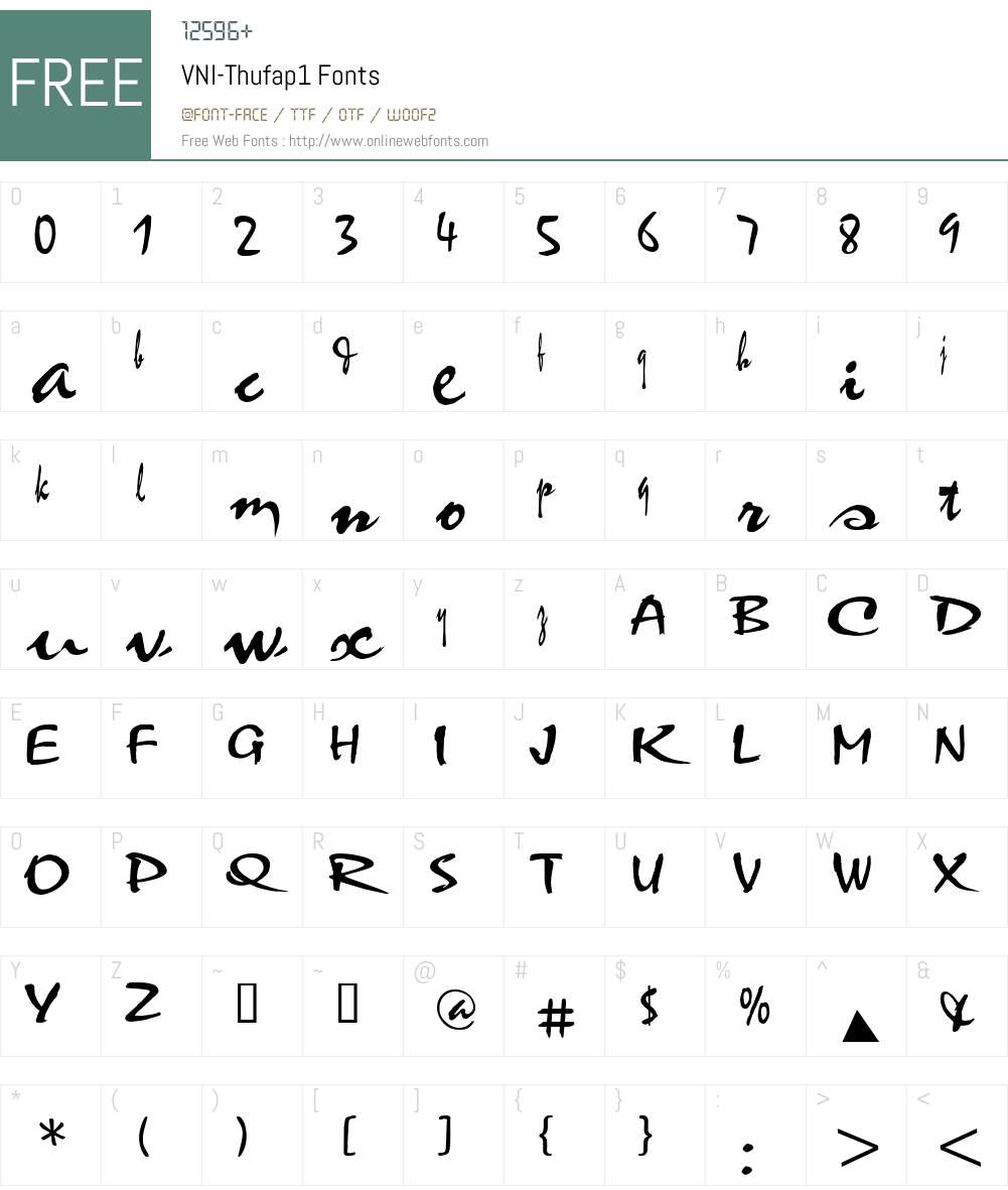 VNI-Thufap1 V1 1.0 HungLan Artdesign 2002 Fonts Free Download ...