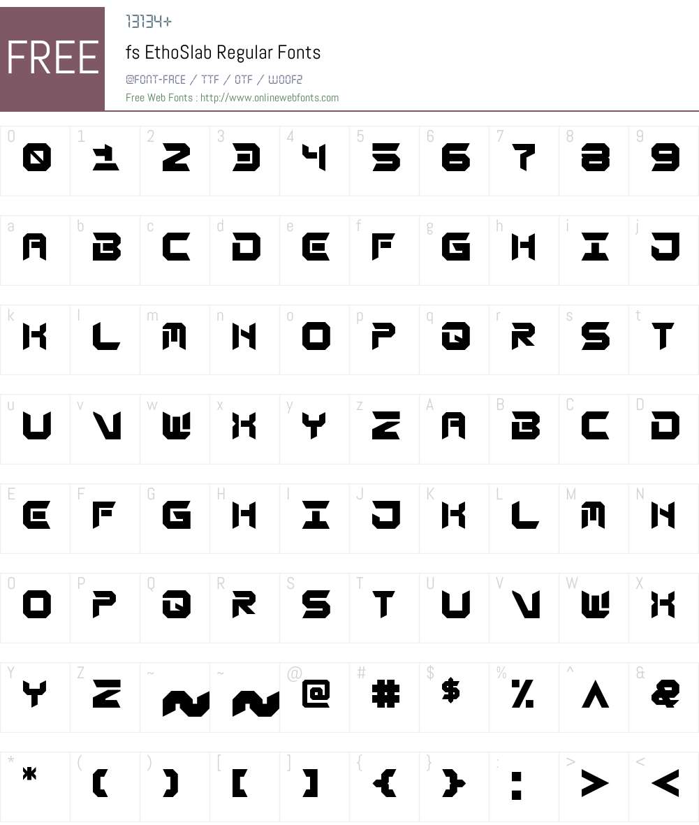 fs EthoSlab 1.0 Fonts Free Download - OnlineWebFonts.COM