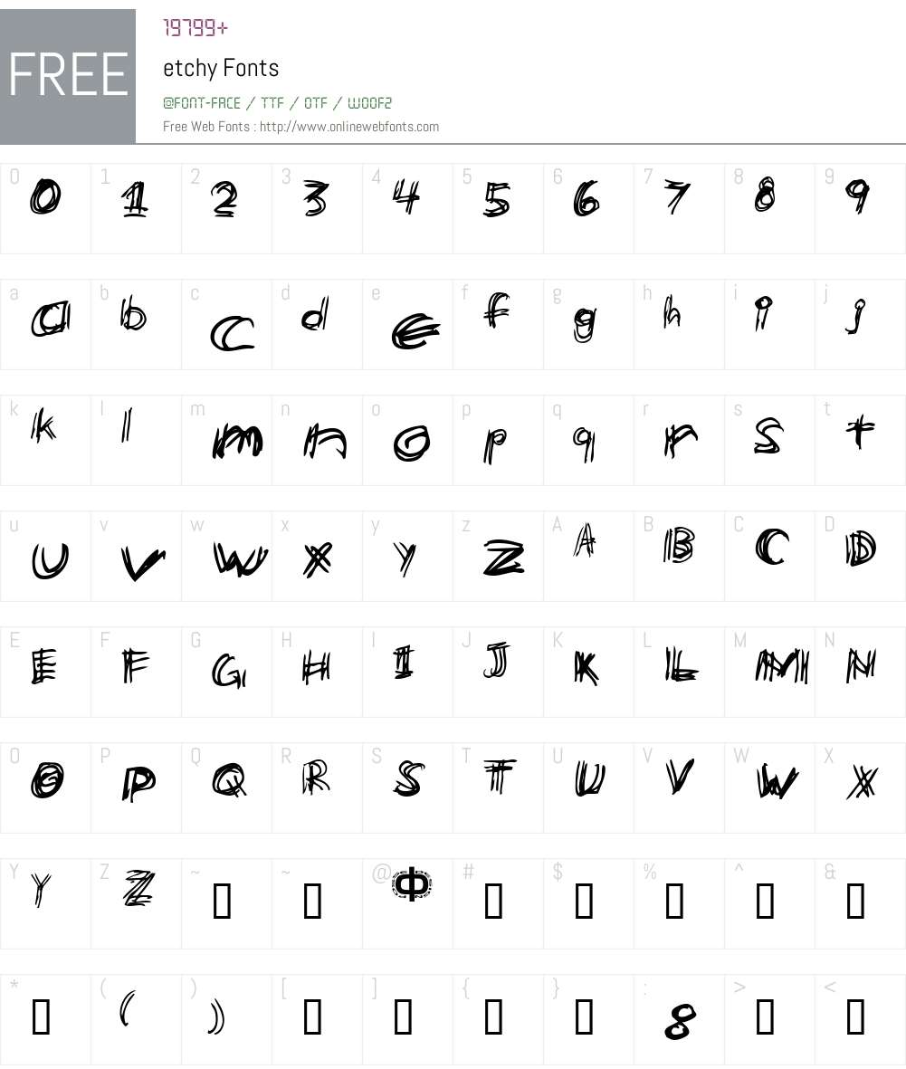 etchy V2 Macromedia Fontographer 4.1 10/6/97 Fonts Free Download ...