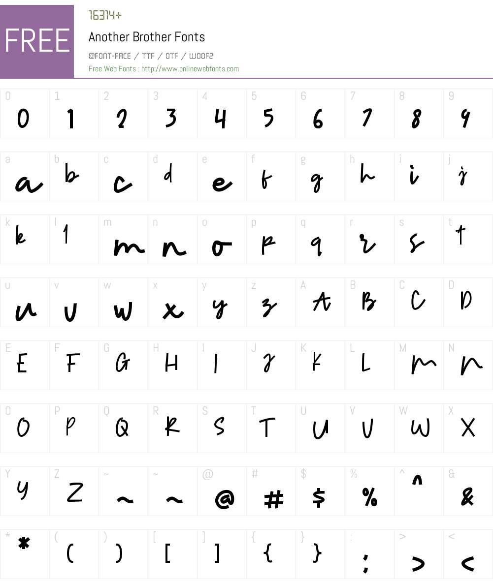 Another Brother 1.005;Fontself Maker 3.5.2 Fonts Free Download ...