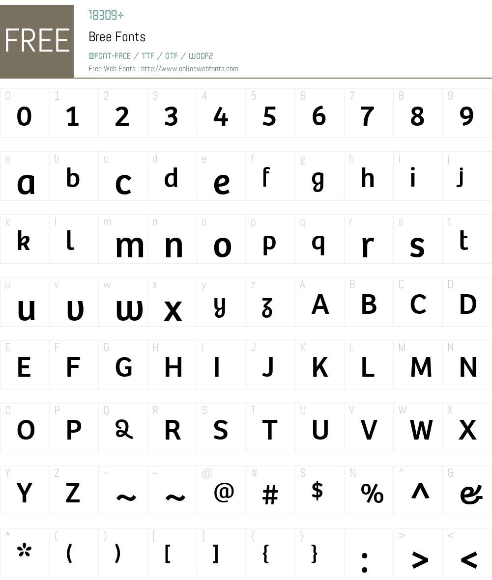Bree 1.003 Fonts Free Download - OnlineWebFonts.COM