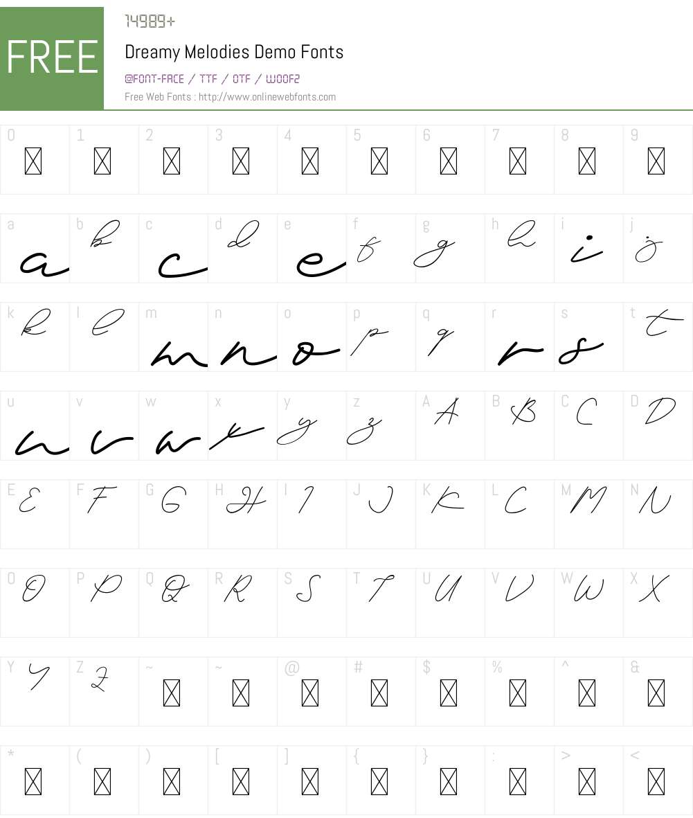 Dreamy Melodies Demo 1.001;Fontself Maker 3.5.1 Fonts Free Download ...