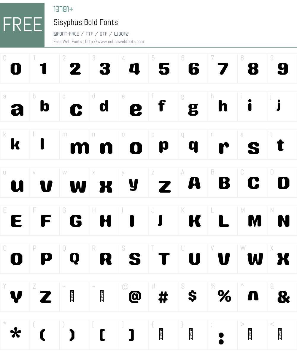 Sisyphus Bold 1.000 Fonts Free Download - OnlineWebFonts.COM