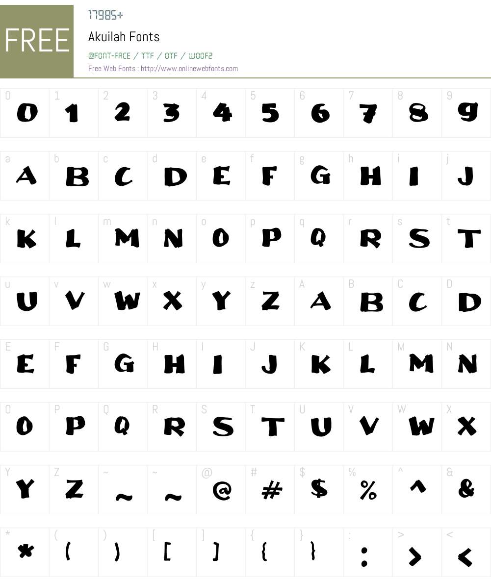 a Akuilah 001.000 Fonts Free Download - OnlineWebFonts.COM