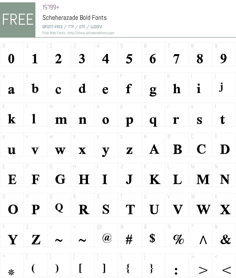 Scheherazade Bold 2.100 (build 932/914) Fonts Free Download ...