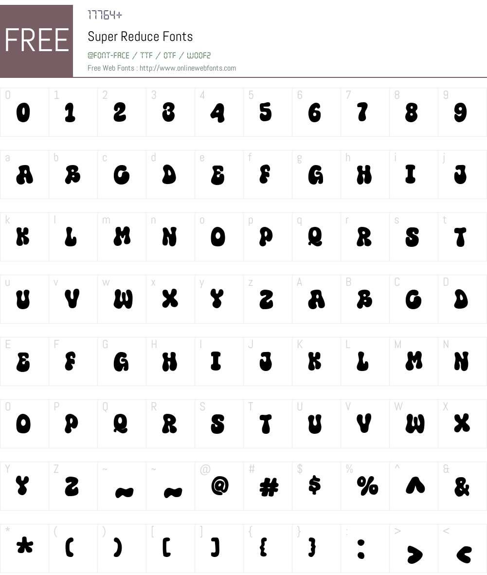 Super Reduce 1.000 Fonts Free Download - OnlineWebFonts.COM