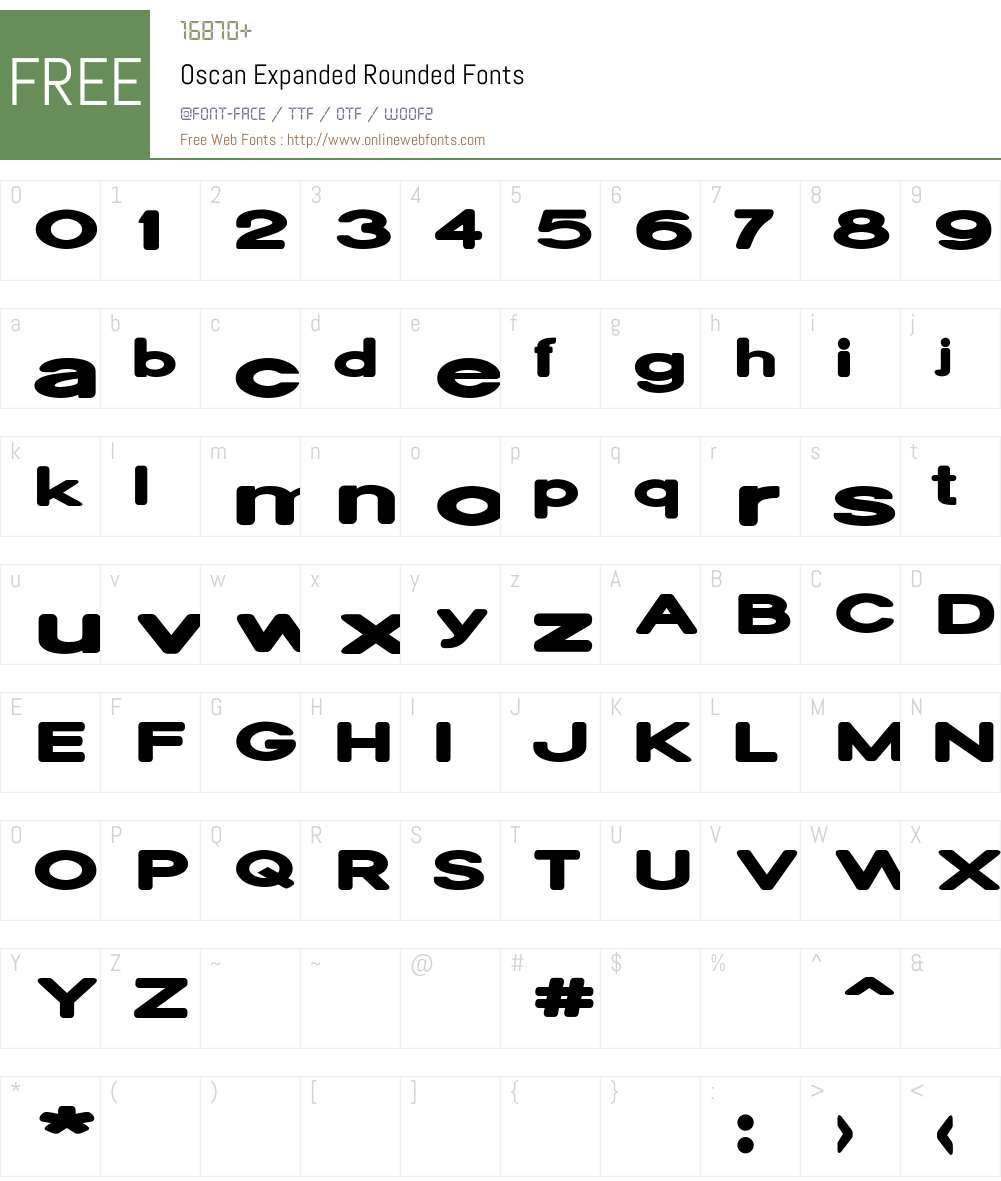 Oscan Expanded Rounded 1.000 Fonts Free Download - OnlineWebFonts.COM