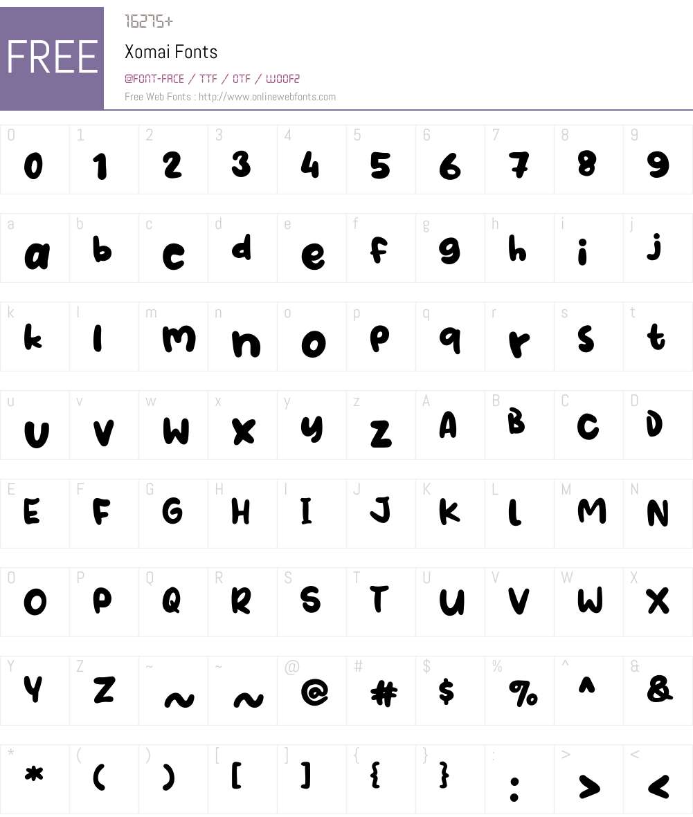 Xomai 1.000 Fonts Free Download - OnlineWebFonts.COM
