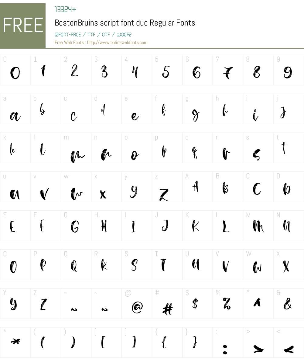 BostonBruins script font duo 1.000 Fonts Free Download - OnlineWebFonts.COM