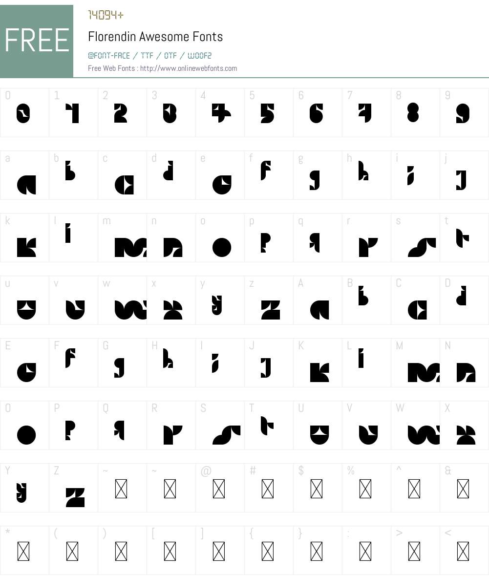 Florendin Awesome 1.001;Fontself Maker 3.5.8 Fonts Free Download ...