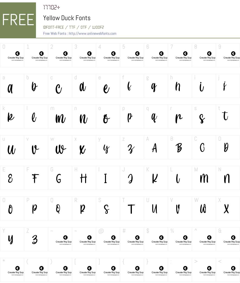 Yellow Duck 1.002;Fontself Maker 3.5.7 Fonts Free Download ...