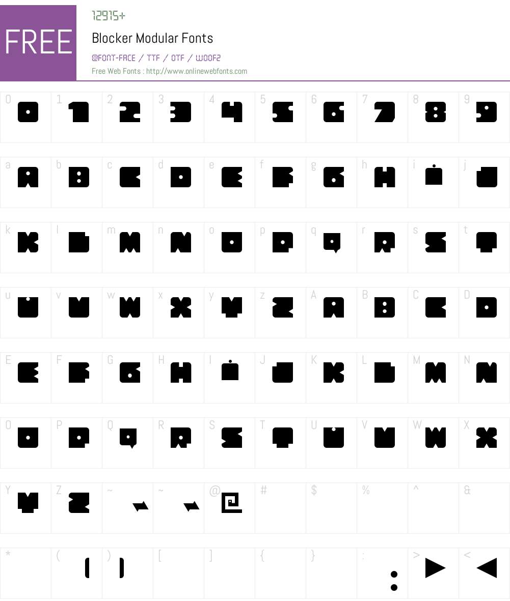 Blocker Modular 000.004 Fonts Free Download - OnlineWebFonts.COM