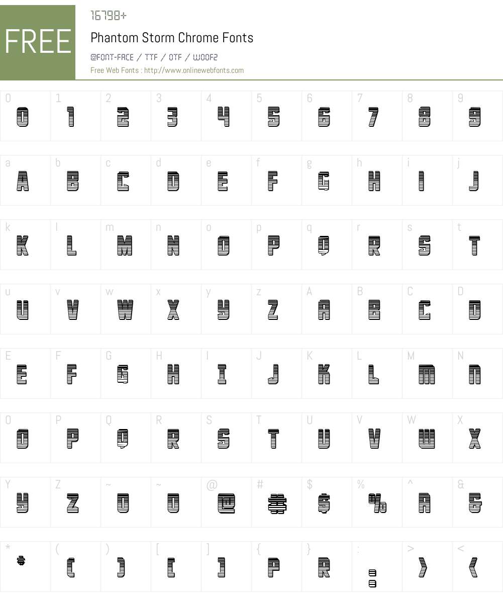 Phantom Storm Chrome 1.0; 2023 Fonts Free Download - OnlineWebFonts.COM