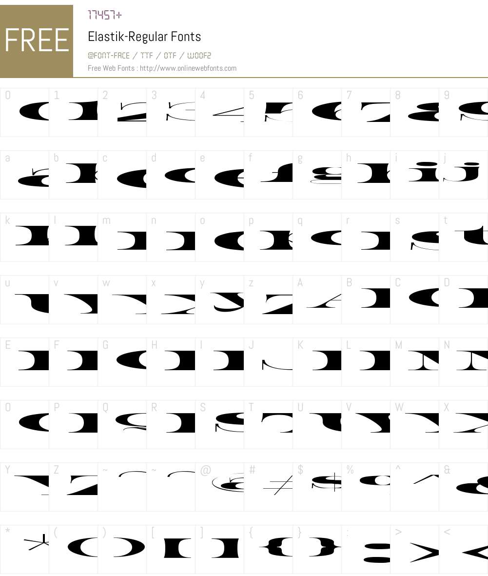 Elastik 1.000 Fonts Free Download - OnlineWebFonts.COM