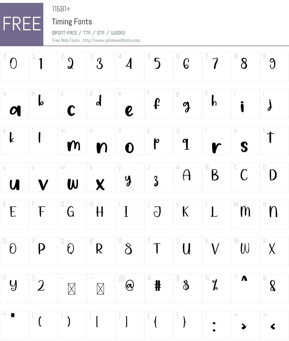 Timing 1.002;Fontself Maker 3.5.8 Fonts Free Download - OnlineWebFonts.COM