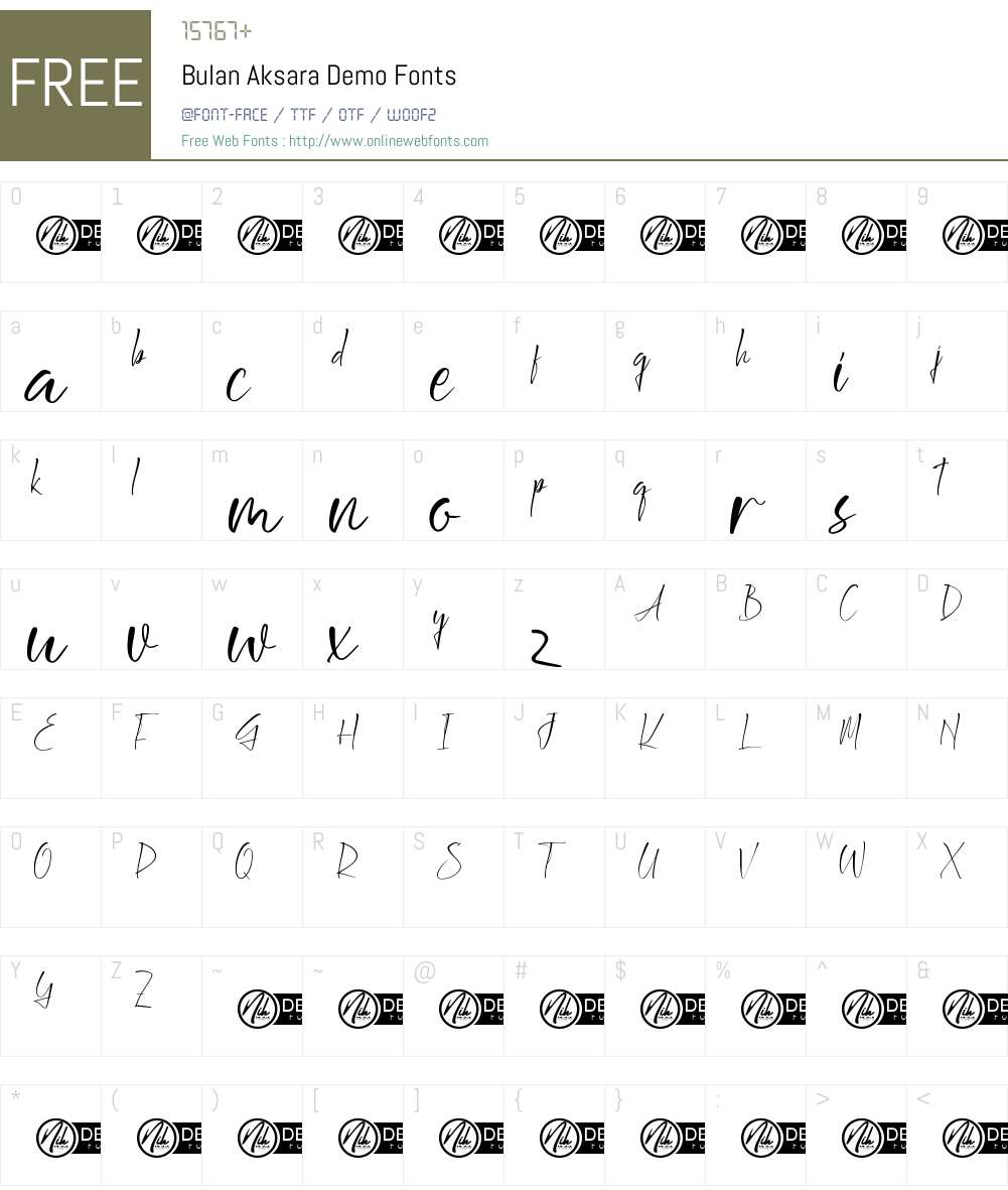 Bulan Aksara Demo 1.001;Fontself Maker 3.5.7 Fonts Free Download ...