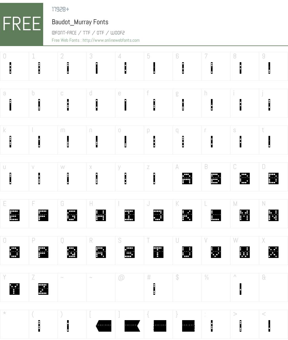 BaudotMurray 1.000 Fonts Free Download - OnlineWebFonts.COM