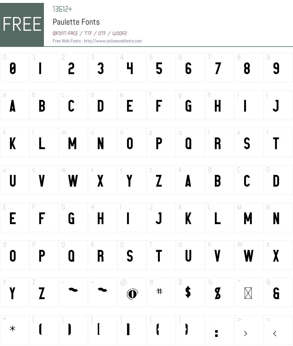 Paulette 1.001;Fontself Maker 3.5.7 Fonts Free Download ...