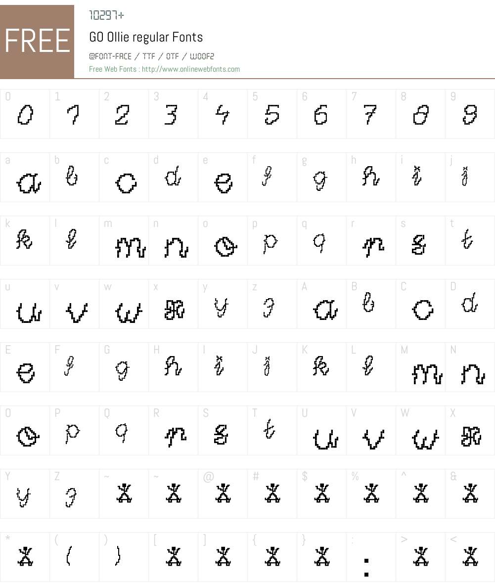 GO Ollie 1.000 Fonts Free Download - OnlineWebFonts.COM