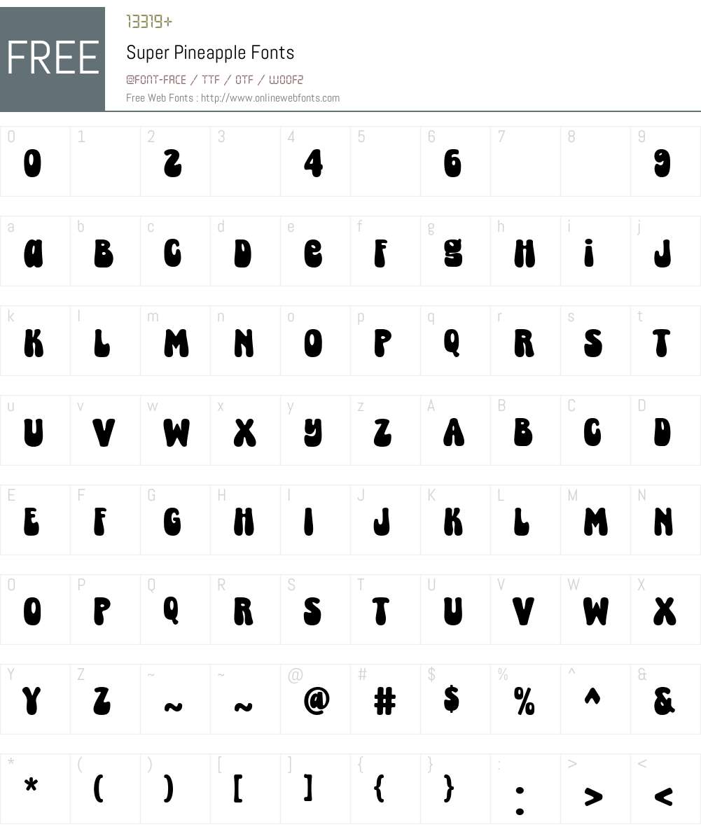 Super Pineapple 1.00;July 23, 2024 Fonts Free Download - OnlineWebFonts.COM