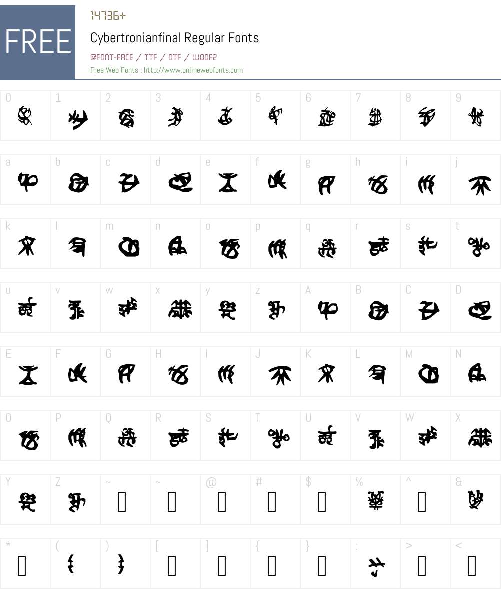 Cybertronianfinal Regular 001.003 Fonts Free Download - OnlineWebFonts.COM