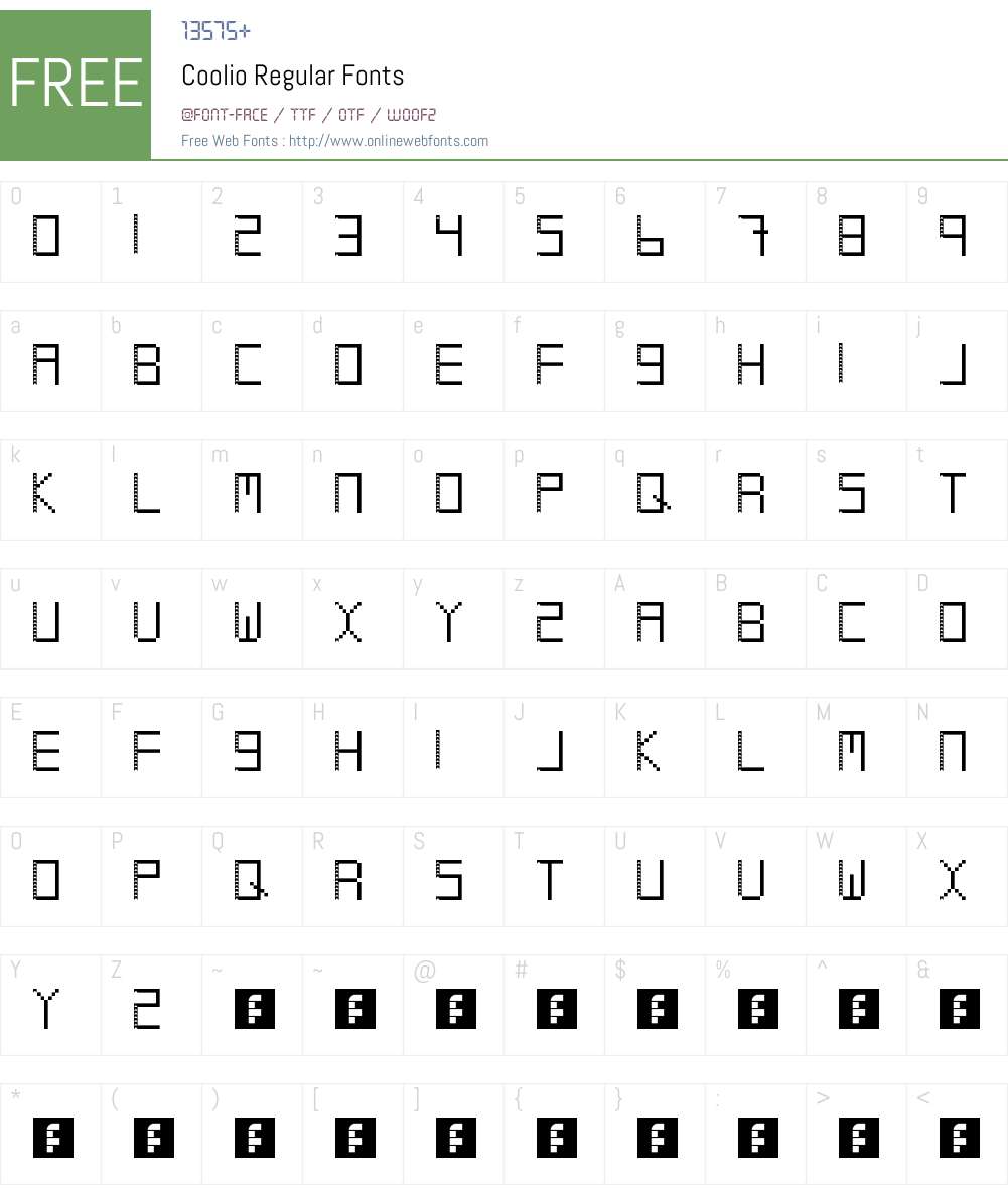 Coolio Regular 1.0 Fonts Free Download - OnlineWebFonts.COM