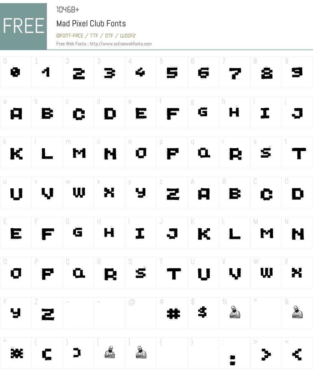 Mad Pixel Club 1.00;November 14, 2023;FontCreator 11.0.0.2388 64-bit ...