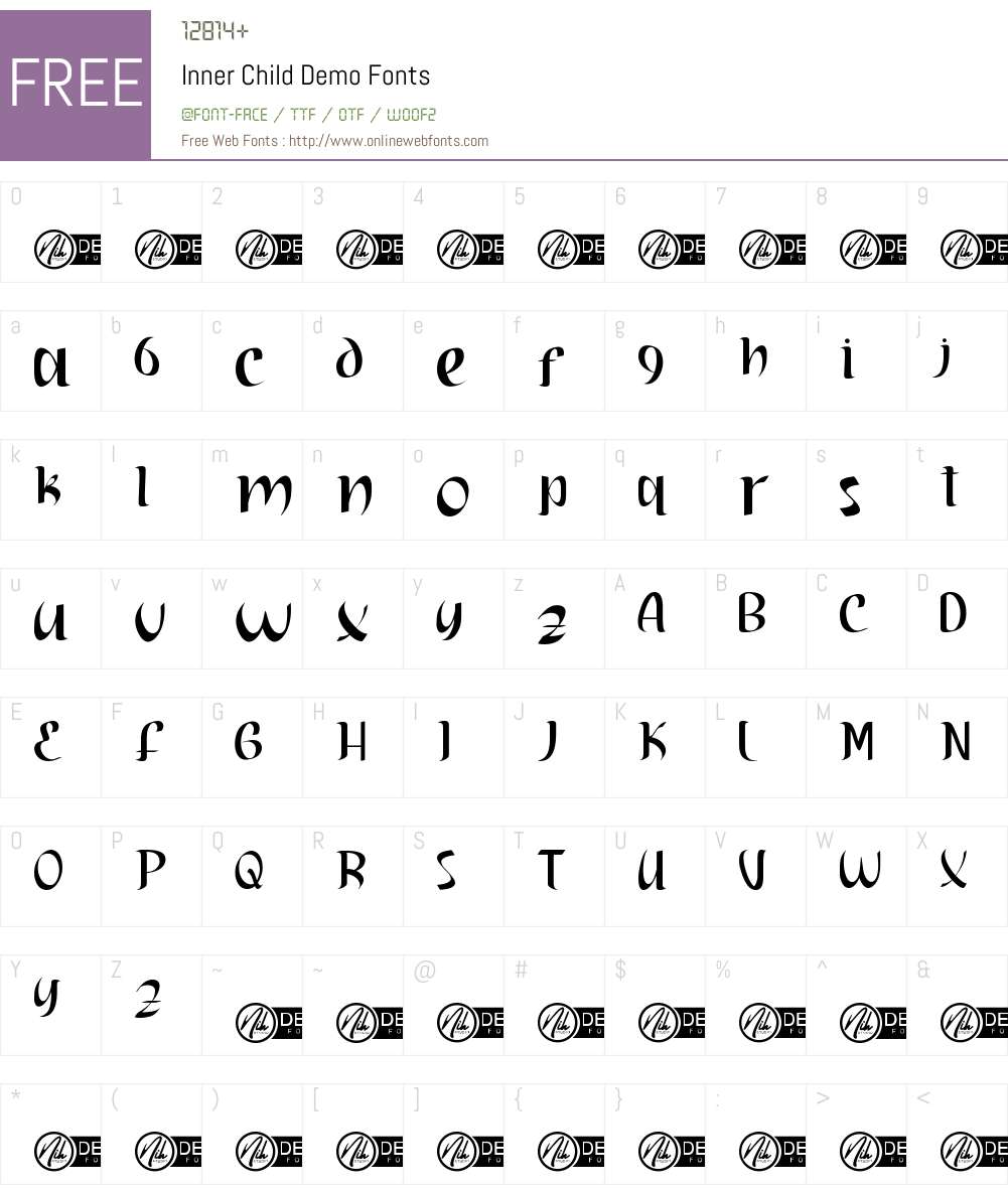 Inner Child Demo 1.001;Fontself Maker 3.5.7 Fonts Free Download ...
