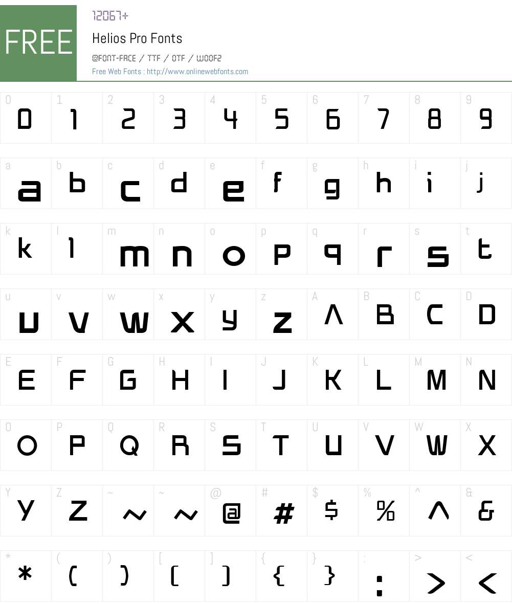 Helios Pro 001.000 Fonts Free Download - OnlineWebFonts.COM
