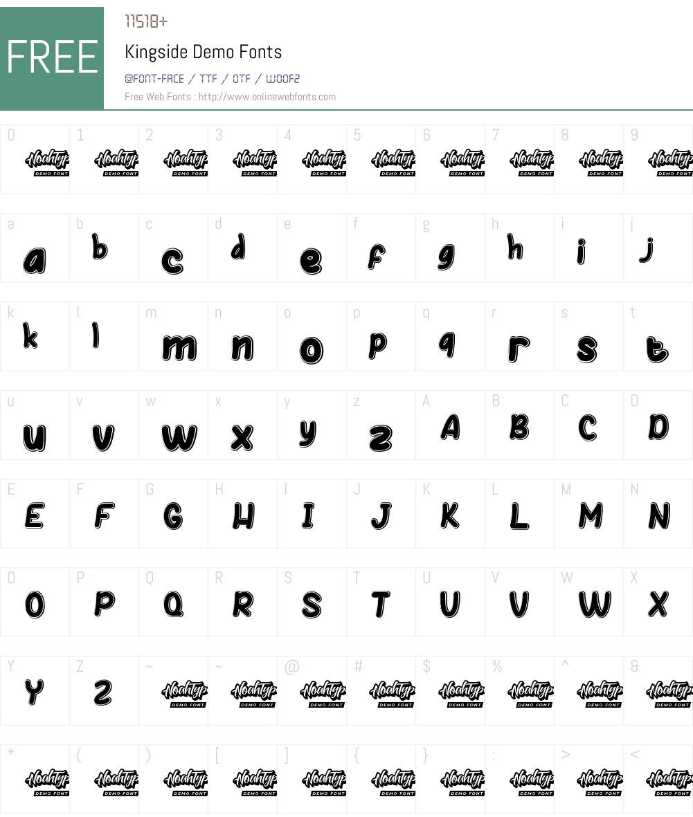 Kingside Demo 1.003;Fontself Maker 3.5.4 Fonts Free Download ...