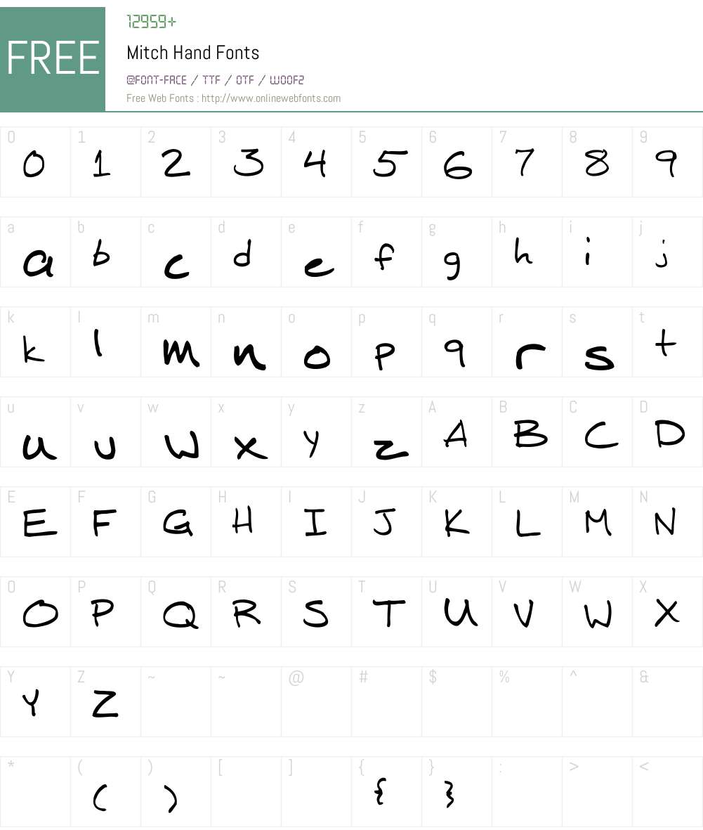 Mitch Hand Fonts Free Download - OnlineWebFonts.COM