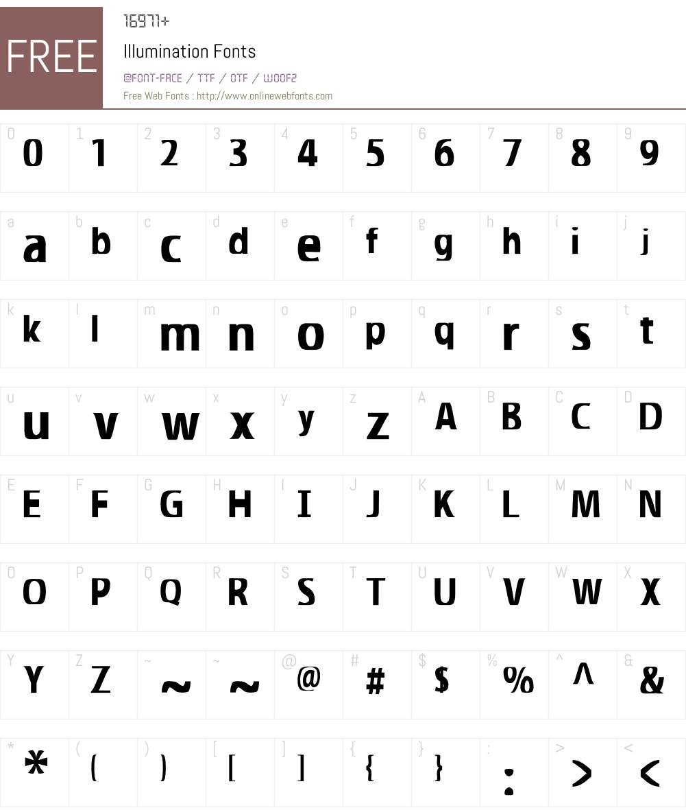 Illumination I1.0 Fonts Free Download - OnlineWebFonts.COM