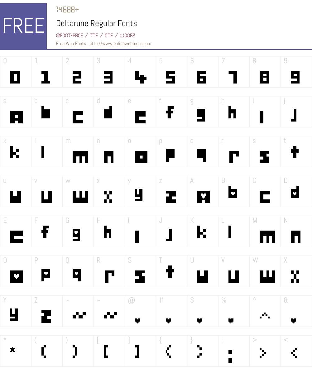 Deltarune Regular 1.0 Fonts Free Download - OnlineWebFonts.COM