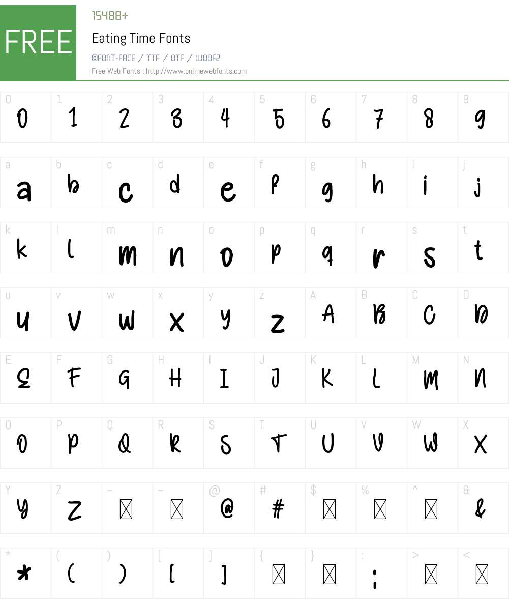 Eating Time 1.001;Fontself Maker 3.5.8 Fonts Free Download ...