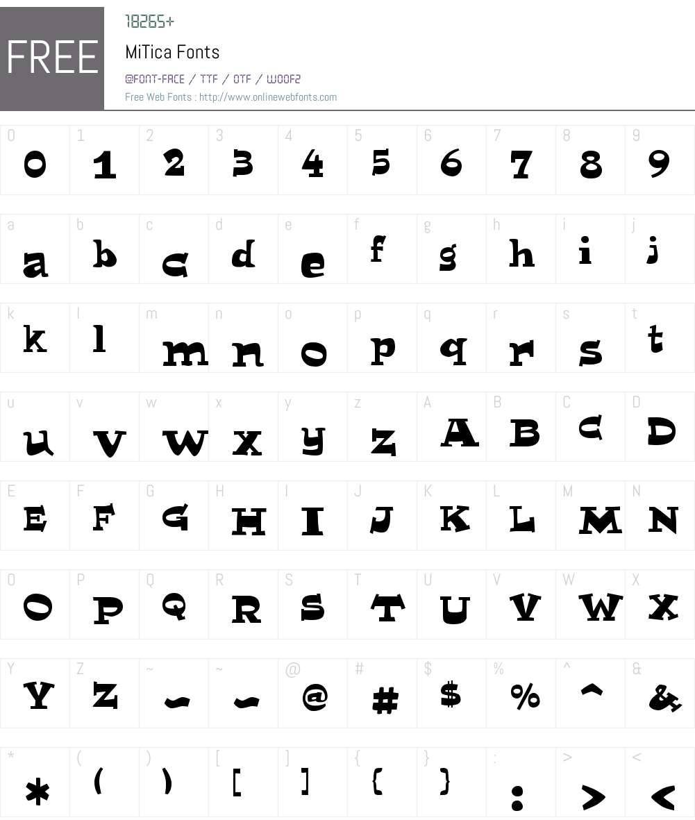 MiTica 001.000 Fonts Free Download - OnlineWebFonts.COM