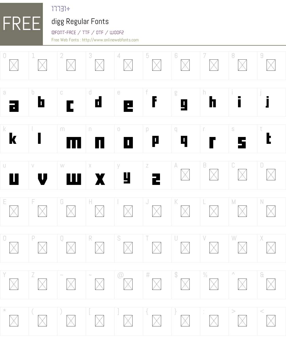 digg Regular 1.0 Fonts Free Download - OnlineWebFonts.COM