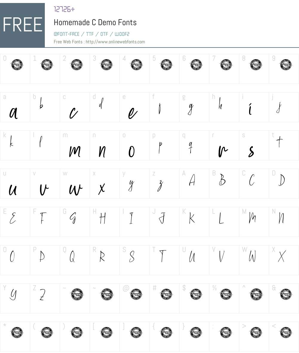 Homemade C Demo 1.001;Fontself Maker 3.5.7 Fonts Free Download ...