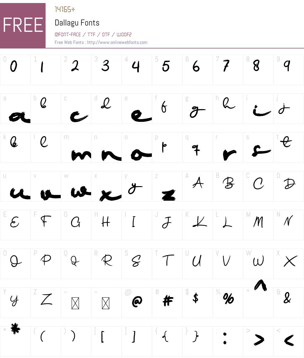 Dallagu 1.001;Fontself Maker 3.5.1 Fonts Free Download - OnlineWebFonts.COM
