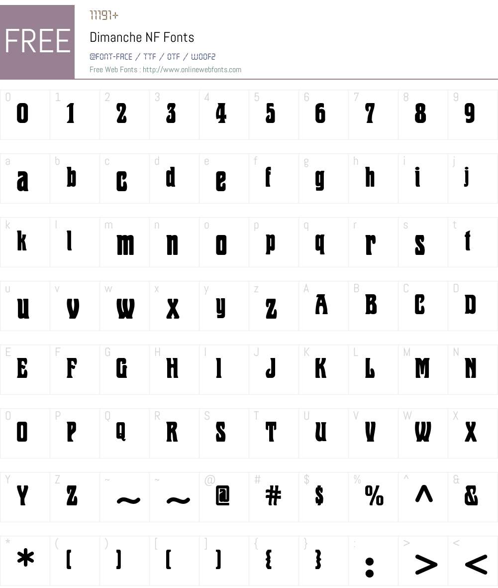 Dimanche NF 1.000;com.myfonts.easy.nicksfonts.dimanche-nf.regular ...