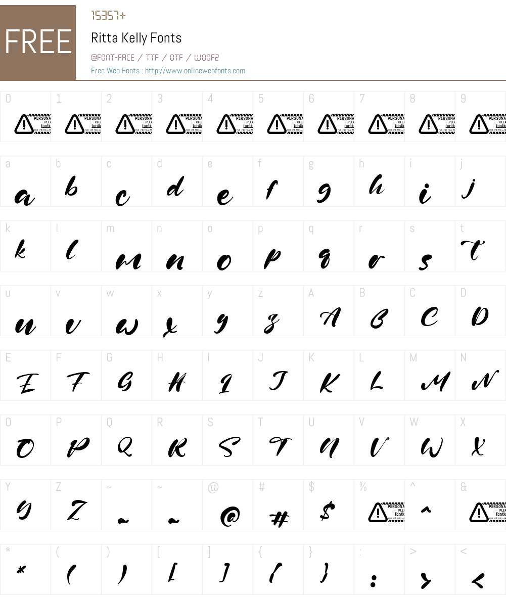Ritta Kelly 1.00;December 16, 2021;FontCreator 12.0.0.2563 64-bit Fonts ...