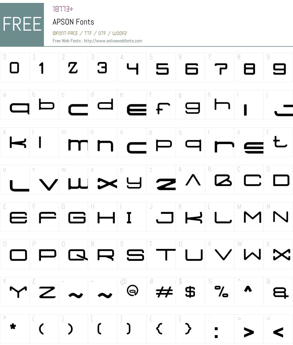 APSON 1.00;March 29, 2021;FontCreator 13.0.0.2683 32-bit Fonts Free ...