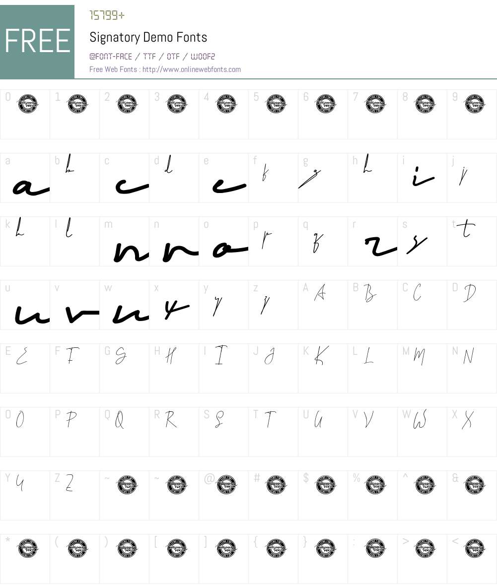 Signatory Demo 1.002;Fontself Maker 3.5.7 Fonts Free Download ...