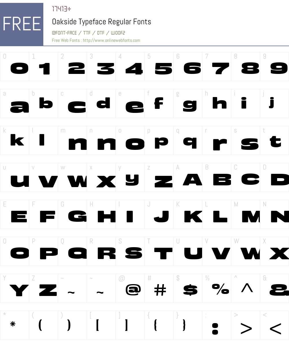 Oakside Typeface 1.0 Fonts Free Download - OnlineWebFonts.COM